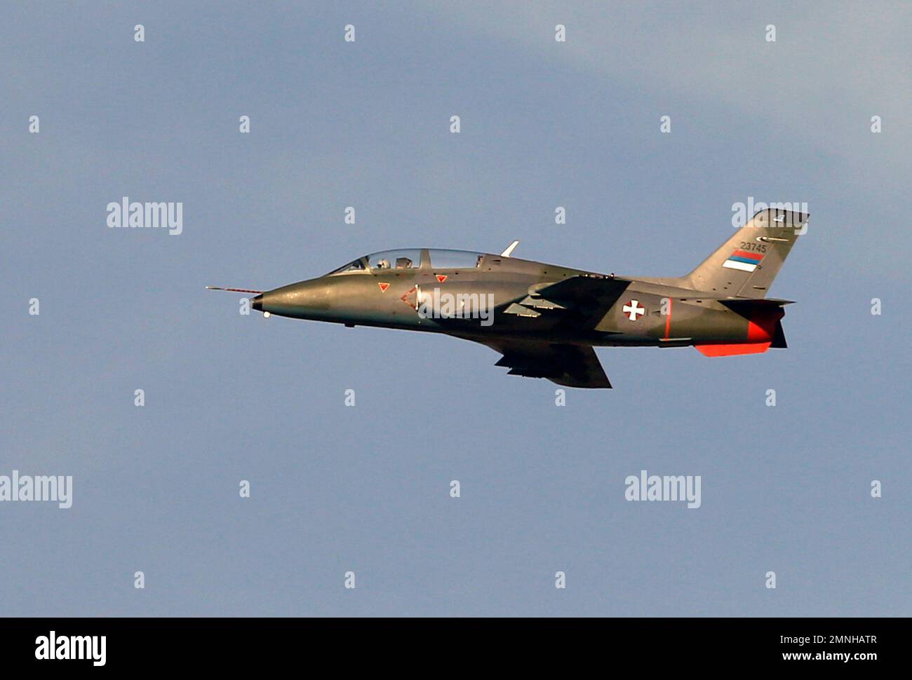 In this Oct. 17, 2017 file photo, Serbian air force Galeb-4 multi ...