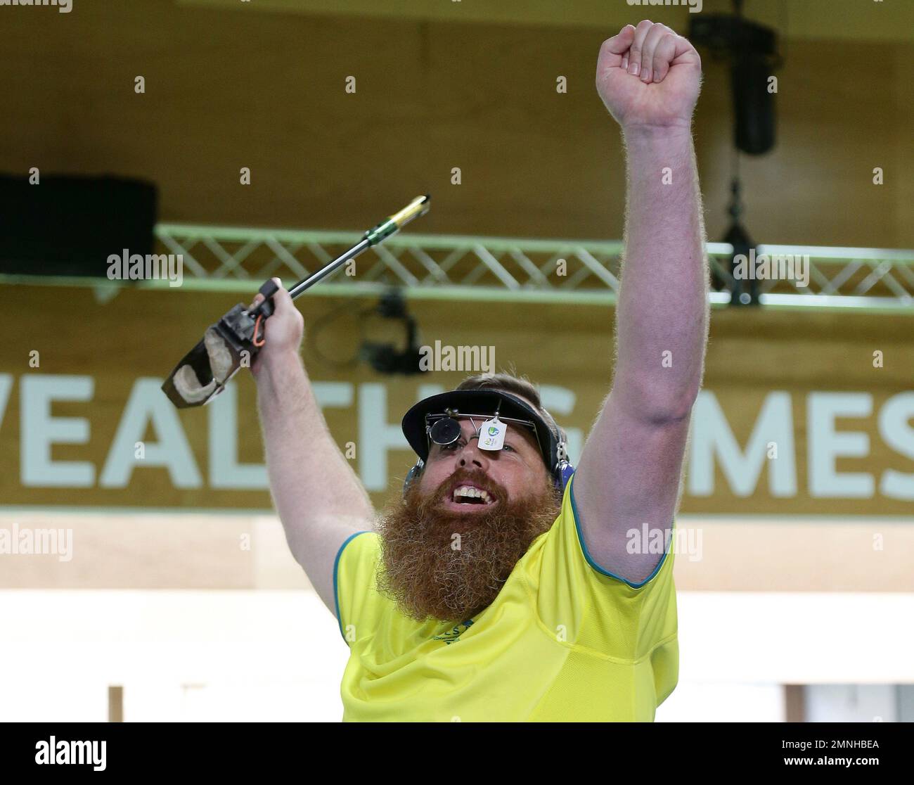 Daniel Repacholi of Australia reacts after winning the gold medal ...