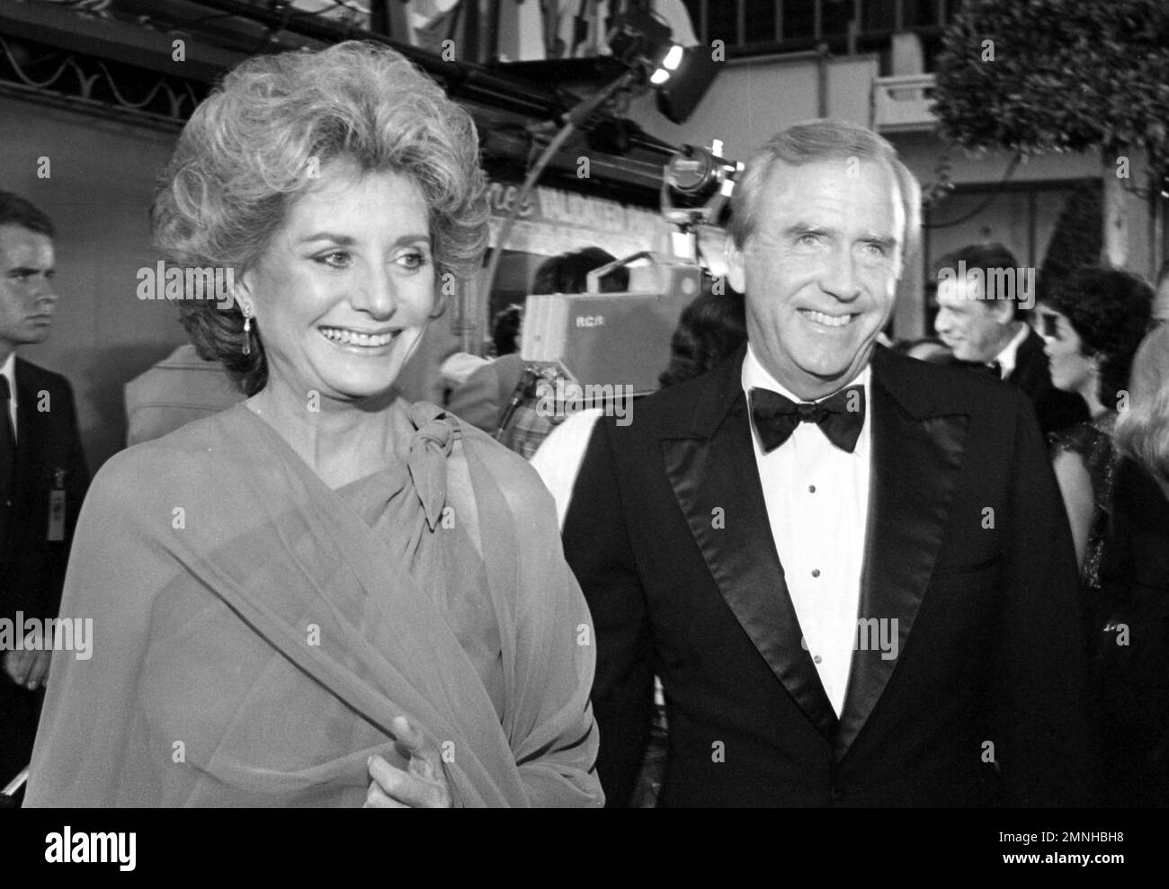 Barbara Walters and Judge Matt Burns at the premiere of Annie at Mann's ...