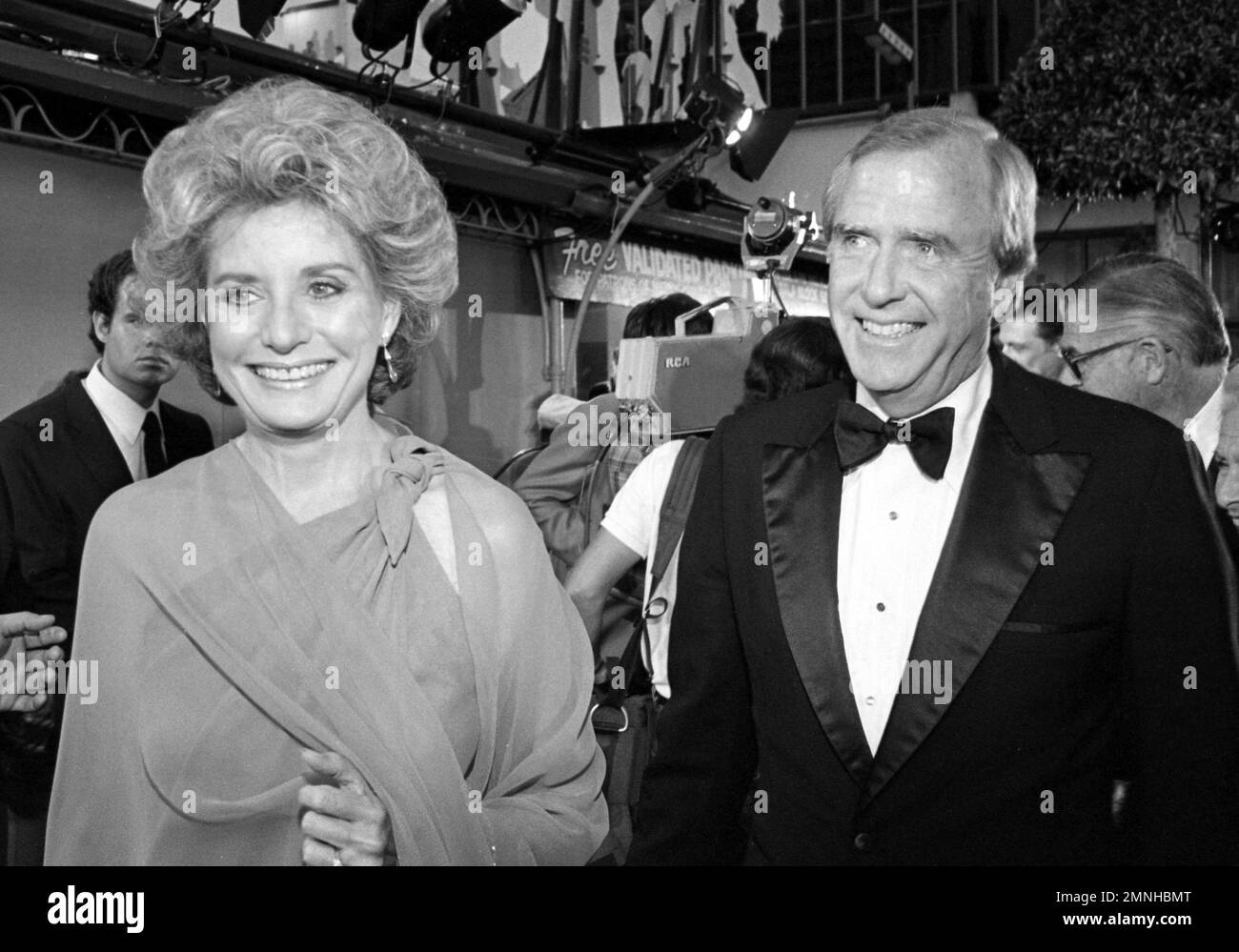 Barbara Walters and Judge Matt Burns at the premiere of Annie at Mann's ...