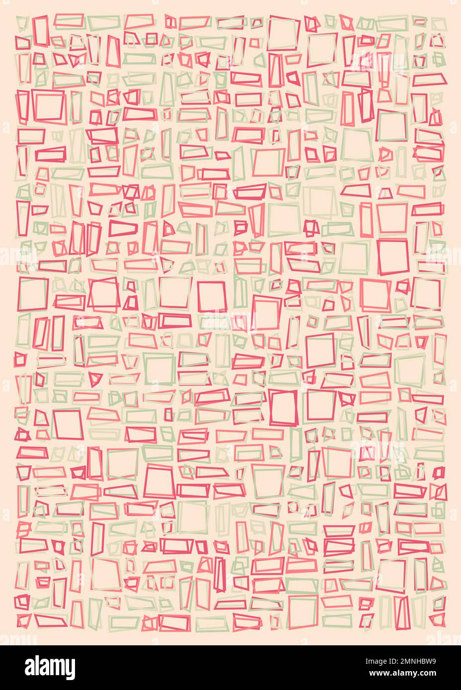 Abstract Offset Quads generative art background art illustration Stock ...