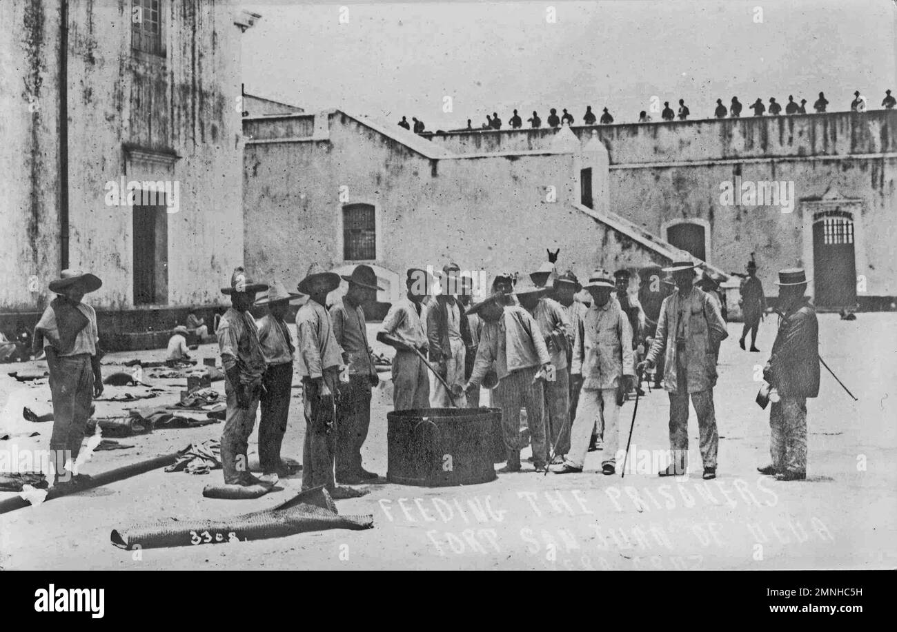 Feeding the prisoners, Fort San Juan de Ulua after the United States ...