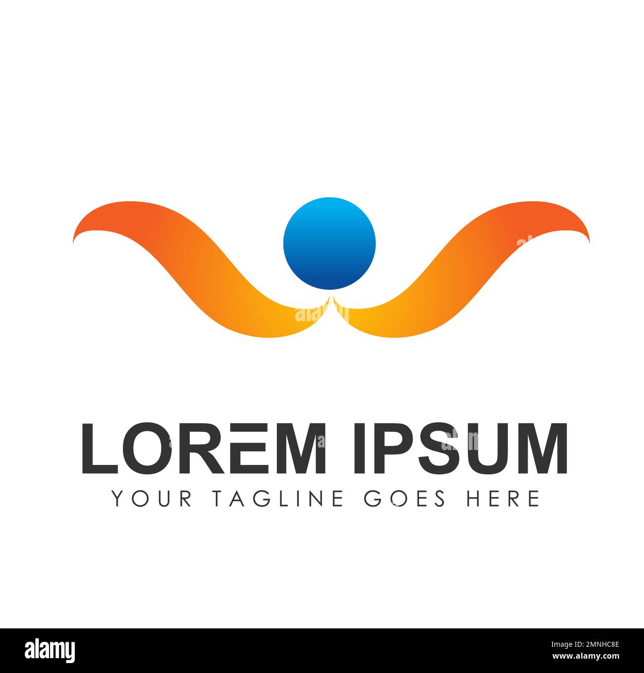 Wave Swoosh Logo Template Vector icon Sign illustration in white ...