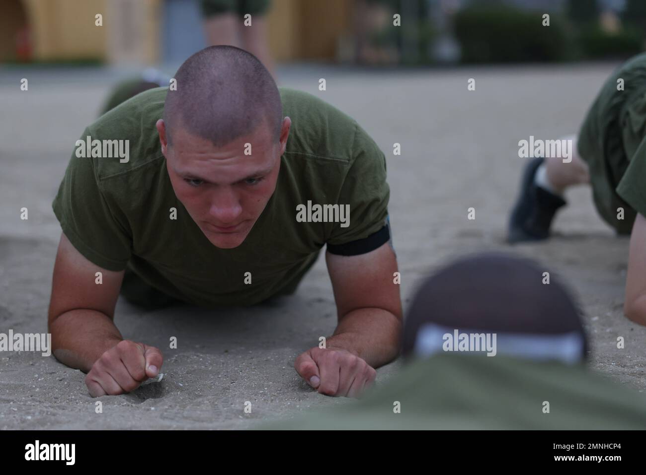 U.S. Marine Corps Recruit Patrick Krone with Mike Company, 2nd Recruit ...