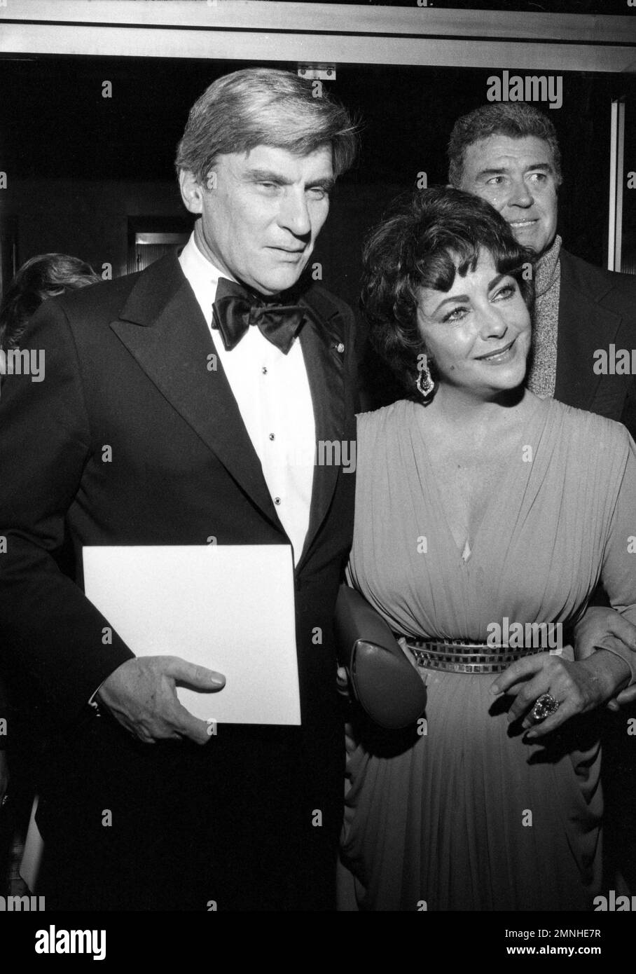 Elizabeth Taylor and husband Senator John Warner at the Filmex Tribute ...