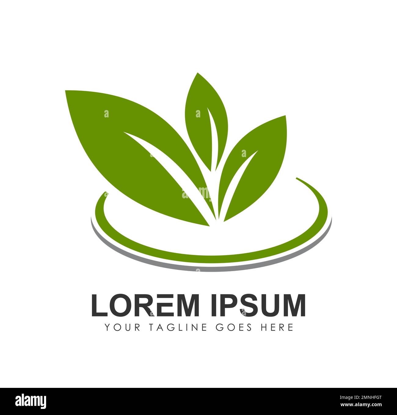 Green Leaf Logo vector icon Sign illustration in white background ...