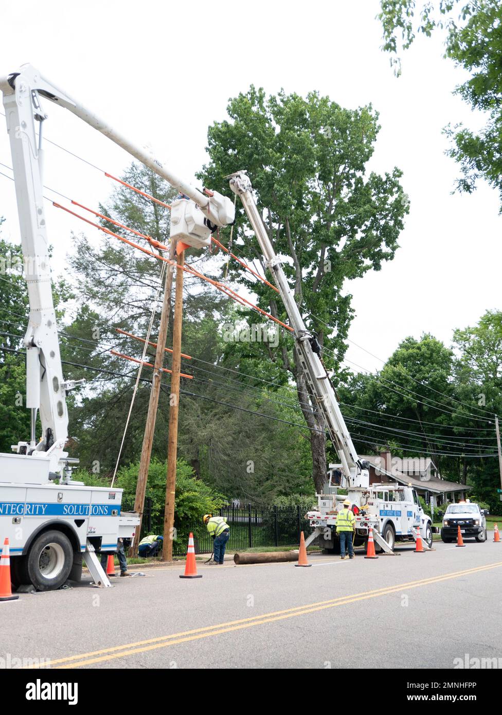 Johnson City, Tennessee, United States 2022-05-18 Utility pole ...
