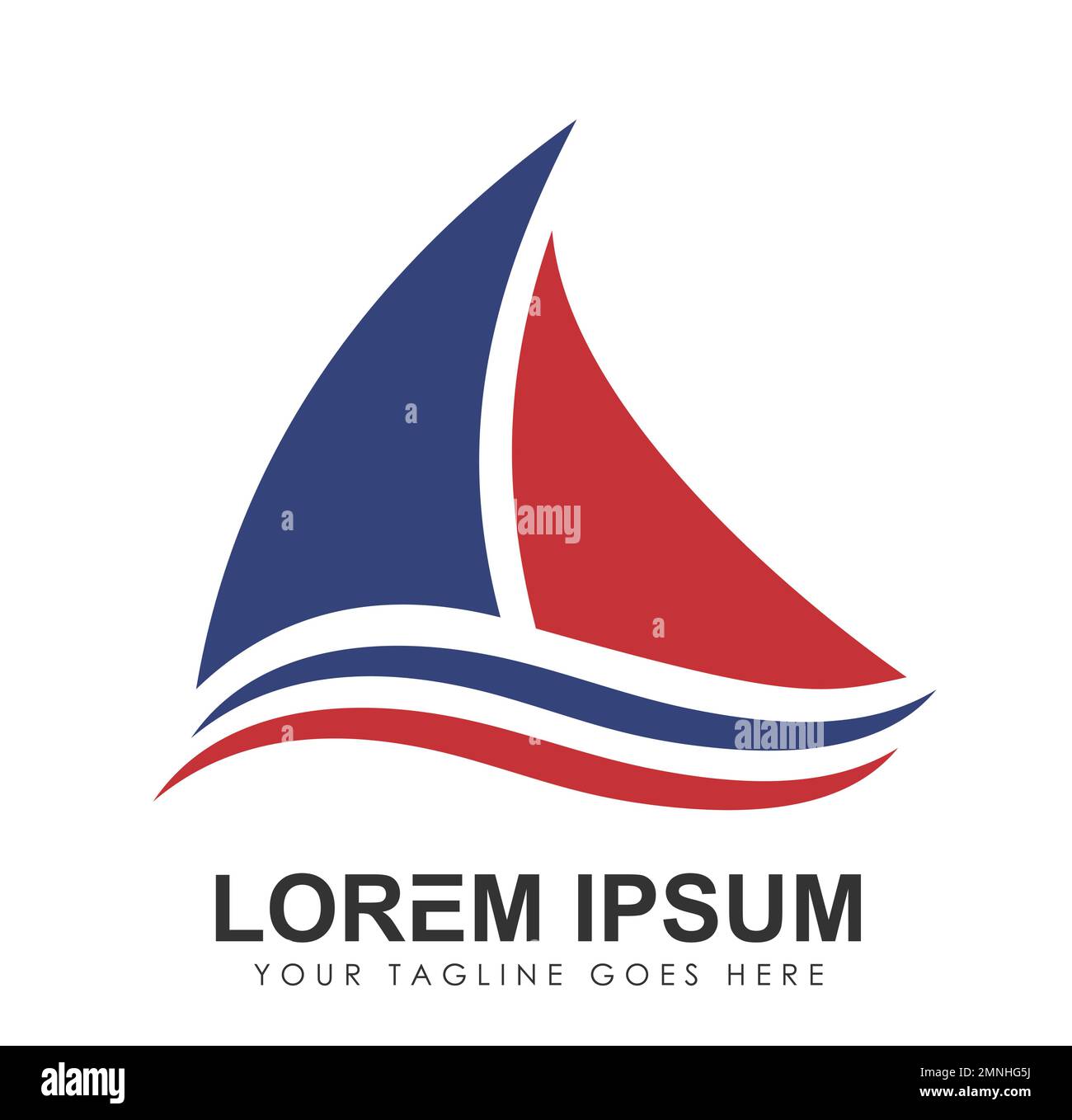 Sailboat icon vector logo hi-res stock photography and images - Alamy