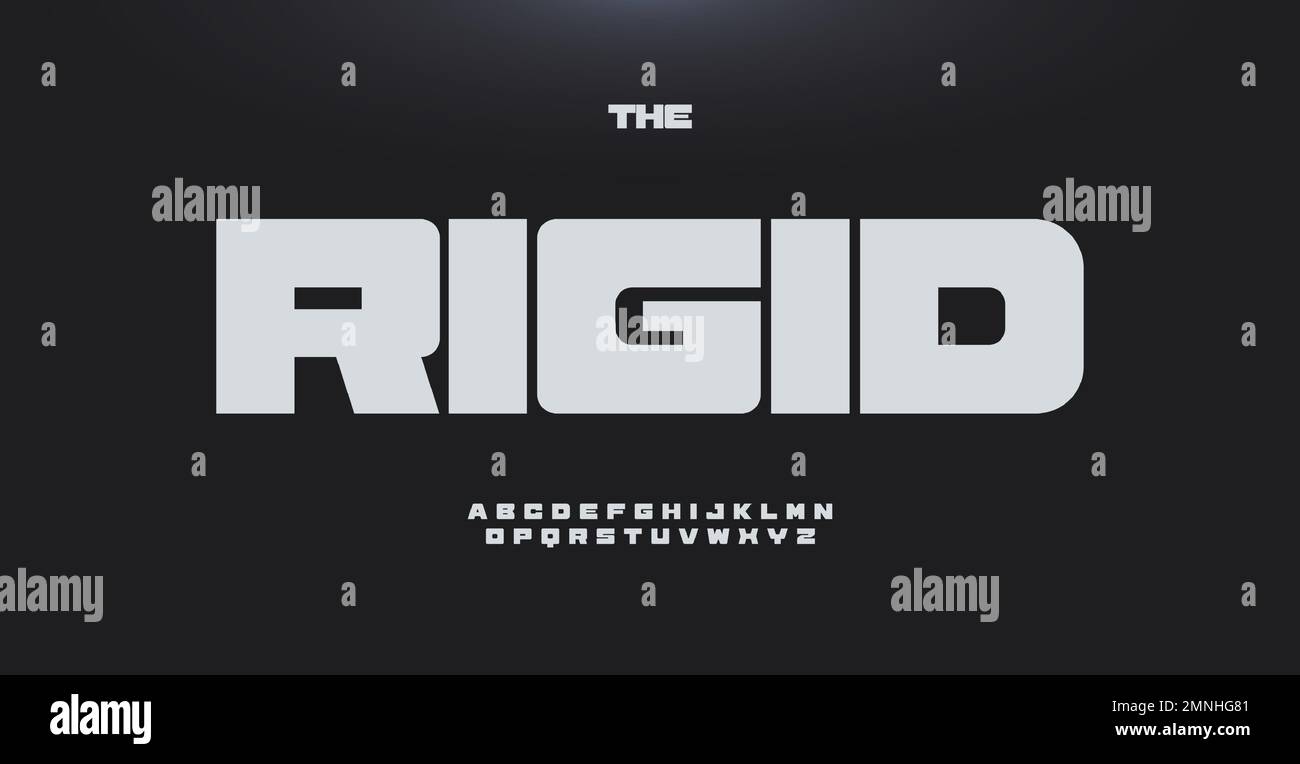 Fat heavy alphabet, squared sans serif letters, wide bold font for ...