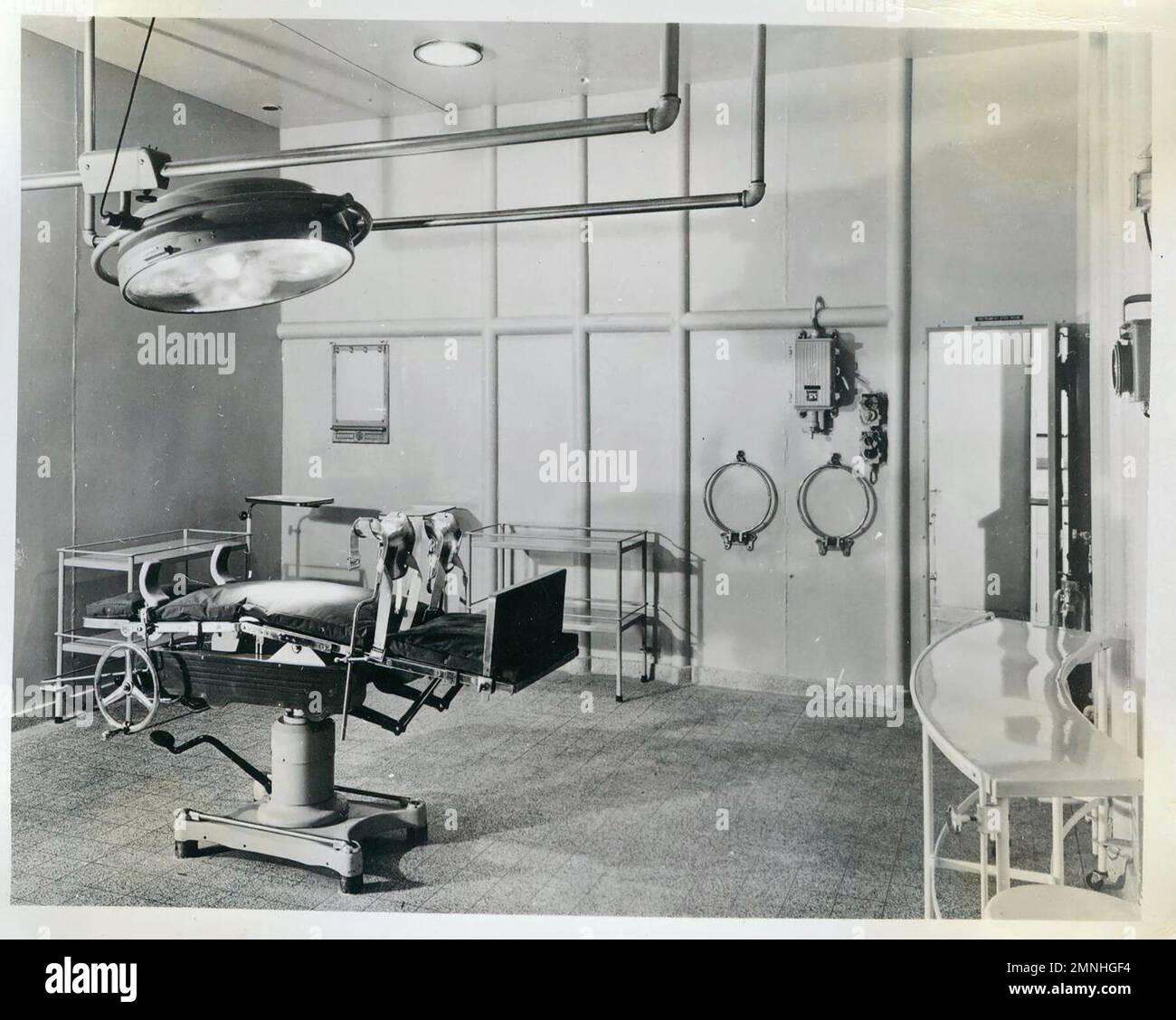 Main operating room on the hospital ship USS Repose (AH-15) ca. unknown ...