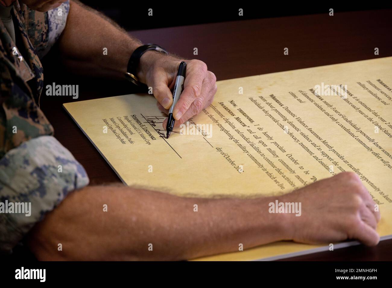 U.S. Marine Corps Maj. Gen. Stephen E. Liszewski, commanding general of ...