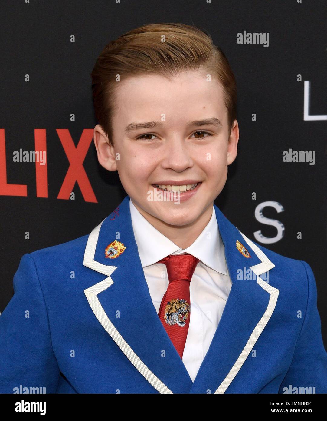 Maxwell Jenkins arrives at the Los Angeles premiere of "Lost in Space ...