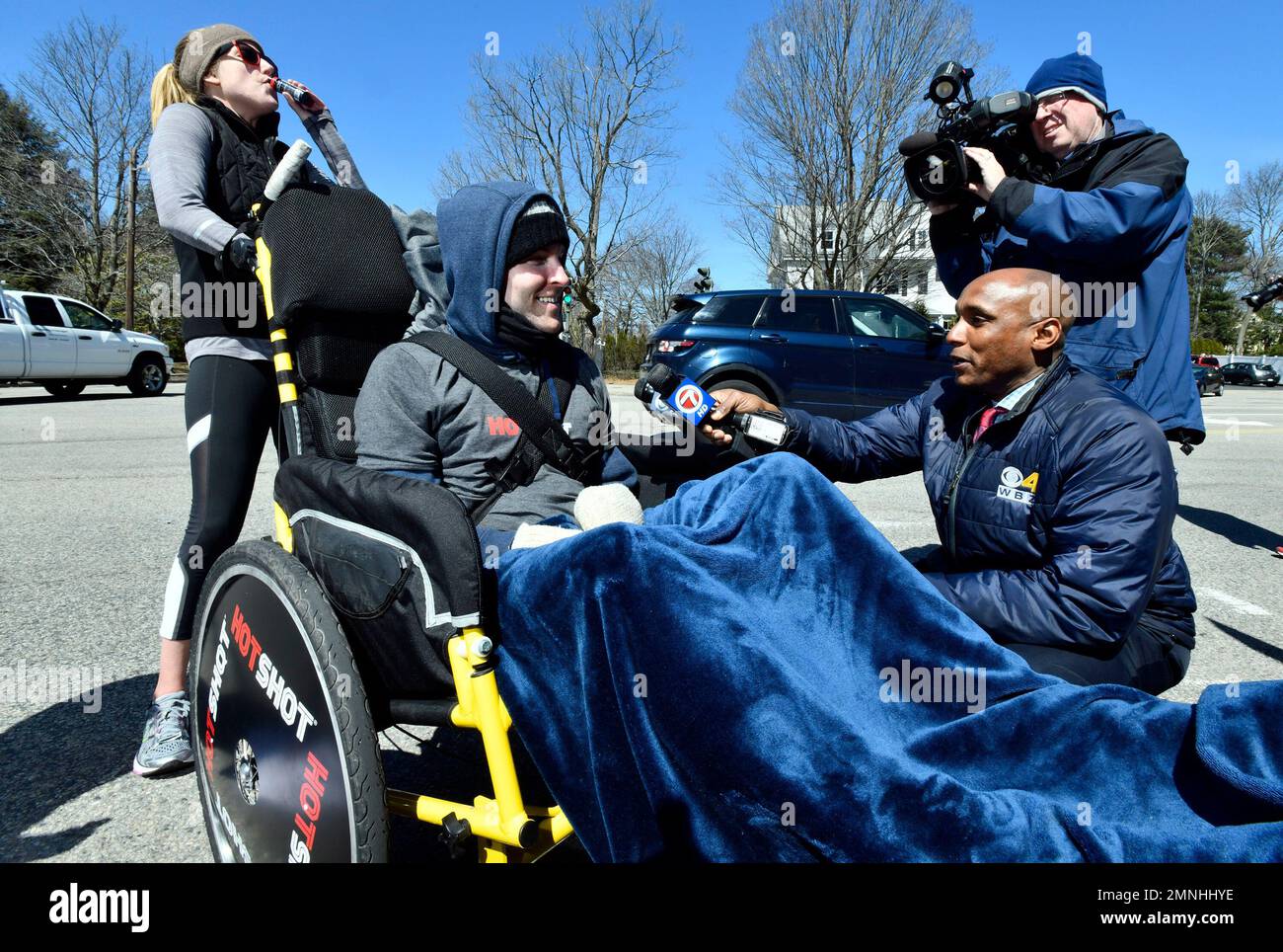 IMAGE DISTRIBUTED FOR HOTSHOT - Kaitlyn Kiely, left, drinks a HOTSHOT ...