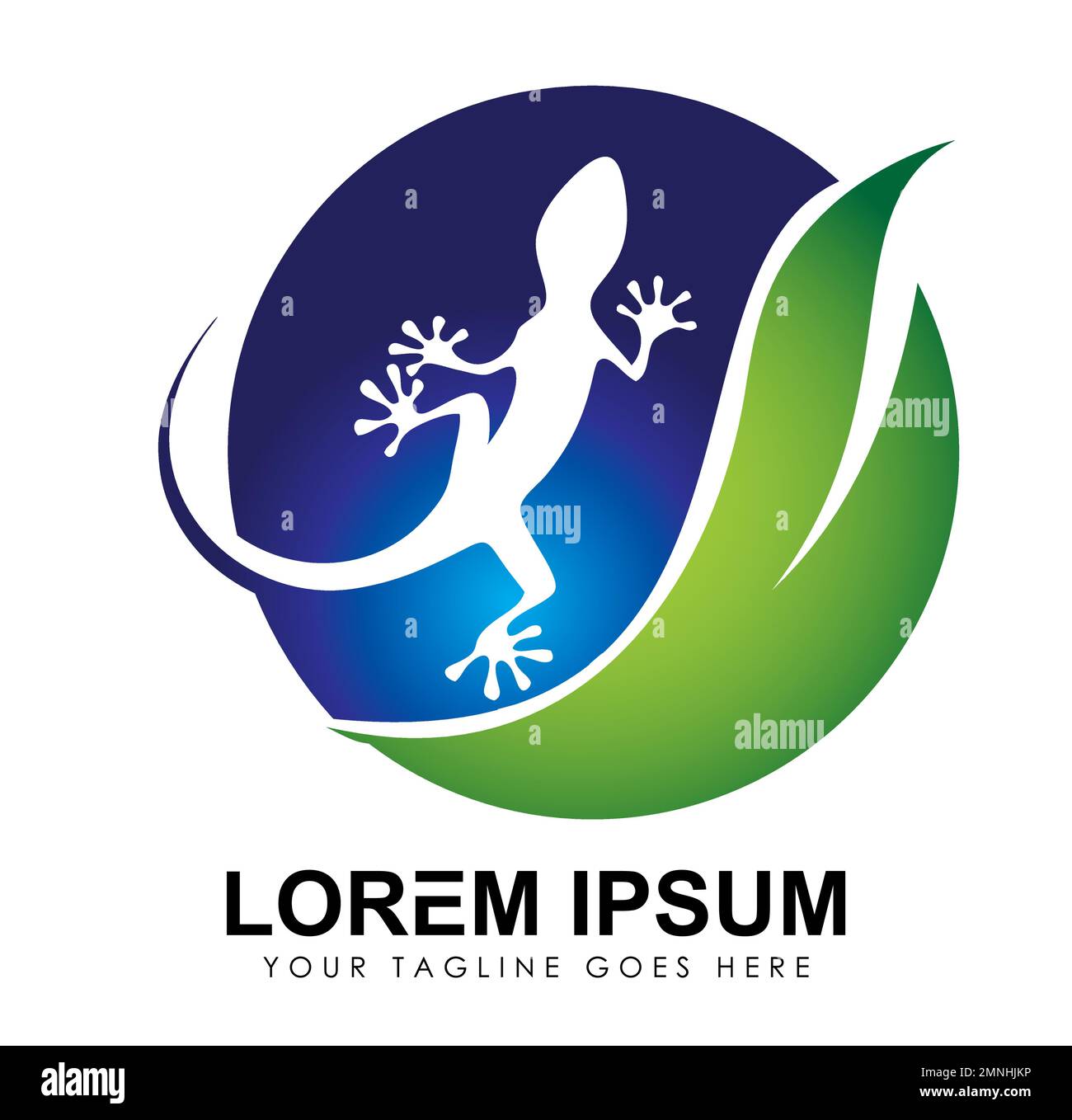 Gecko Globe Logo vector icon Sign illustration in white background ...