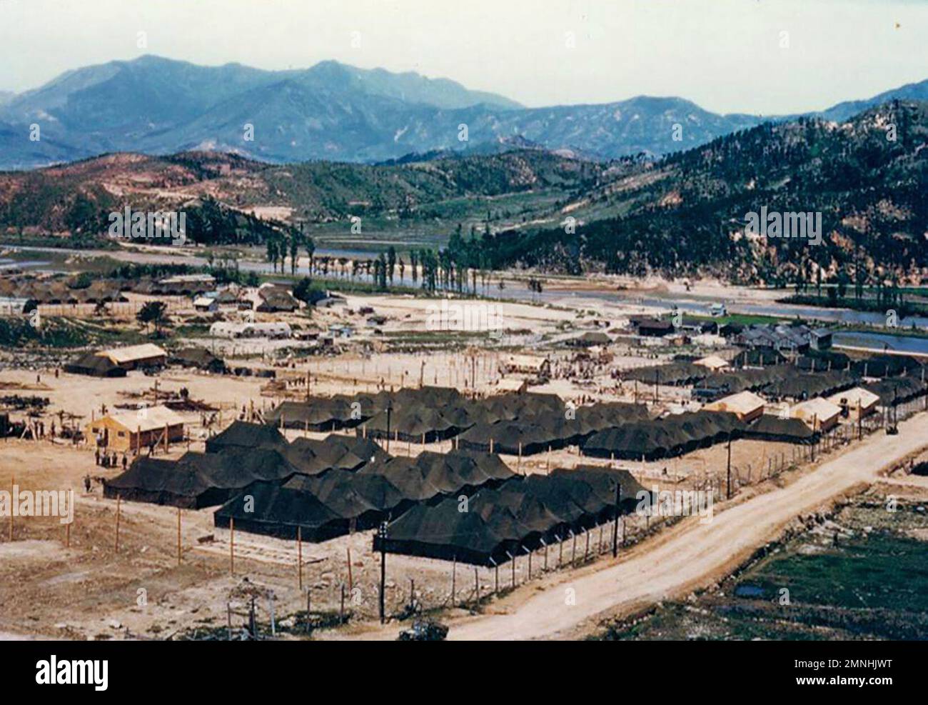 3rd & 14th Field Hospital and PW Enclosure #10, Pusan, Korea during the ...