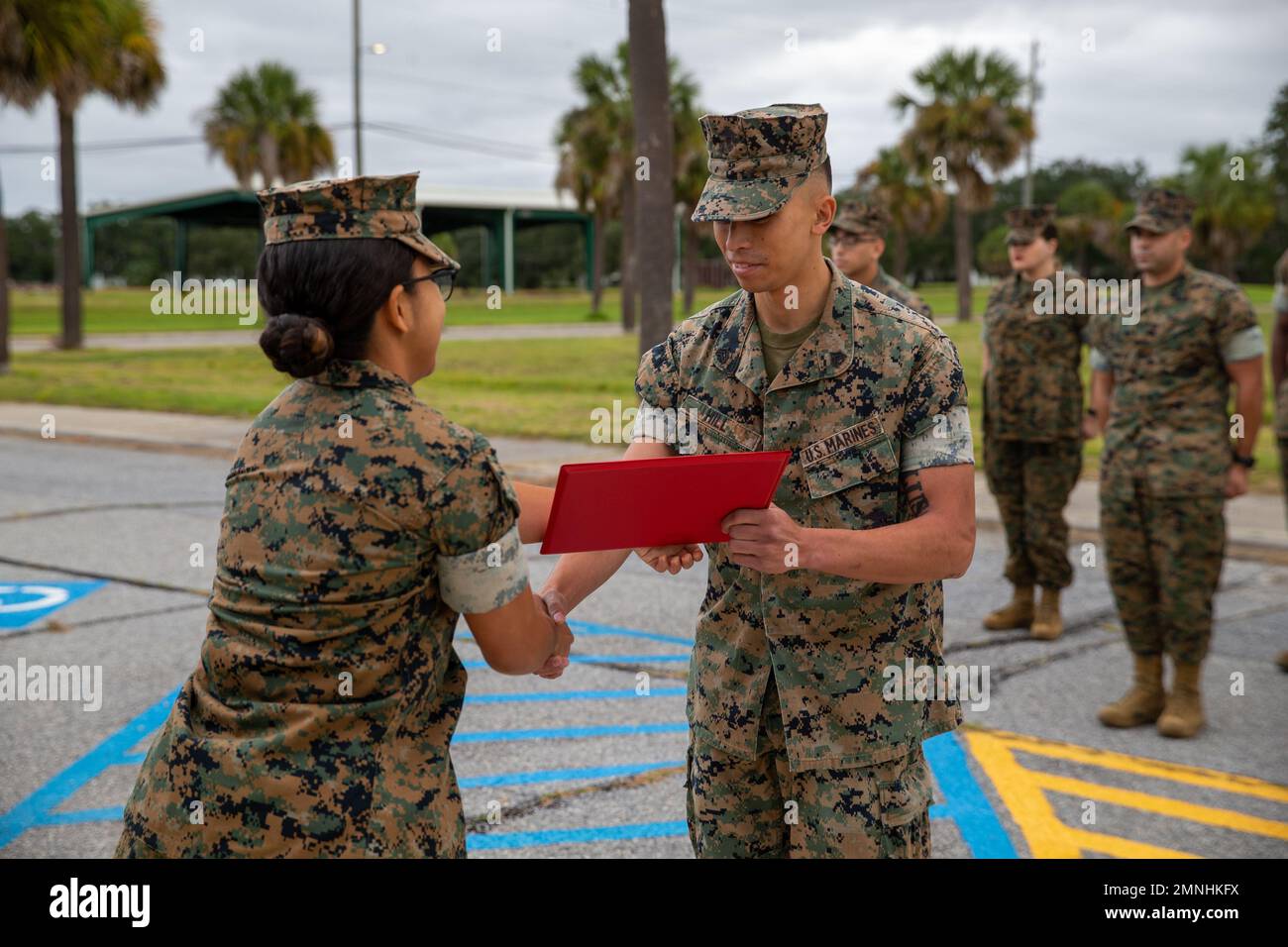 U.S. Marine Corps 1st Lt. Mikaela F. Frias, the assistant marketing and ...