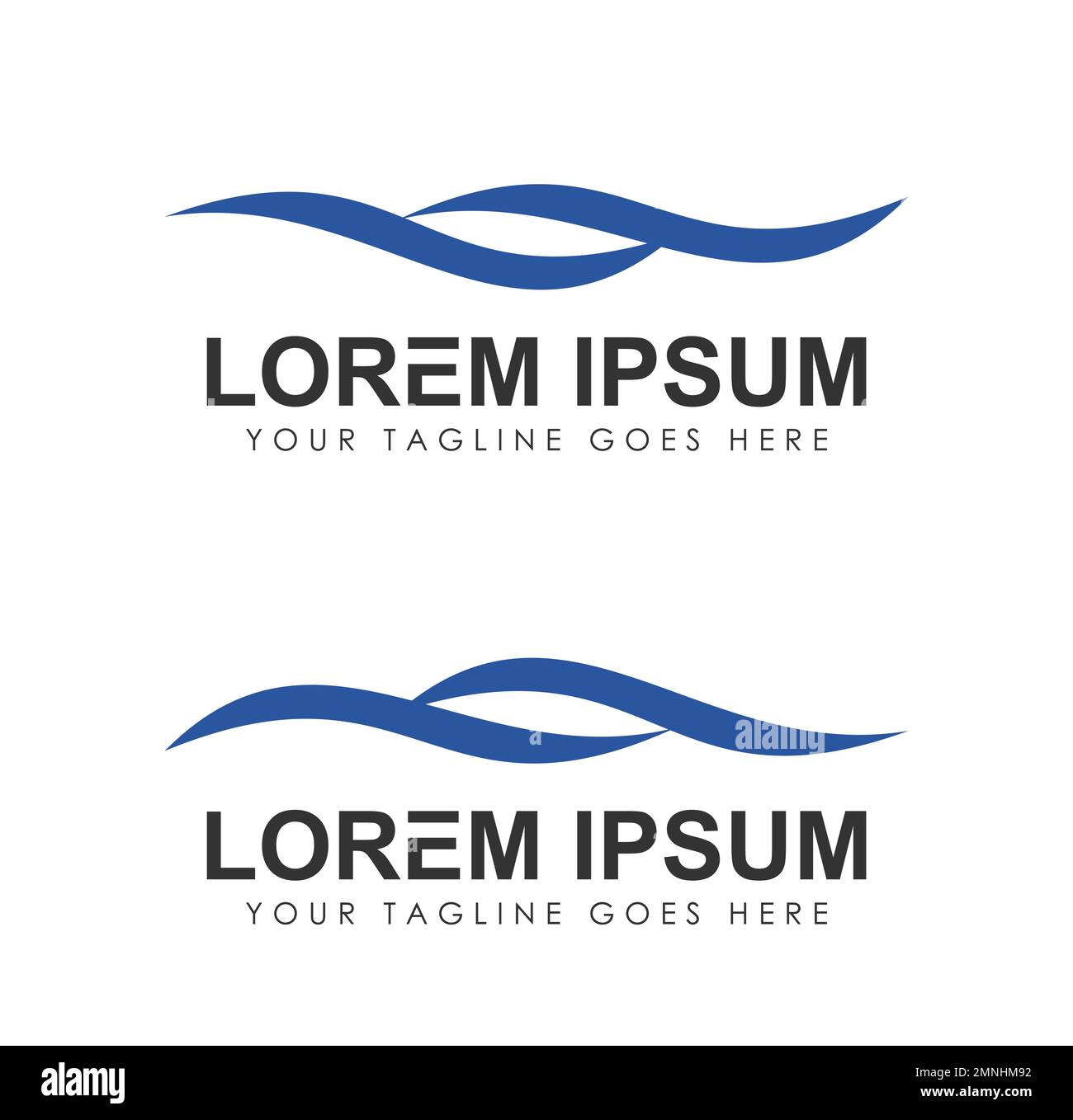 Wave Swoosh Logo Template Vector icon Sign illustration in white ...