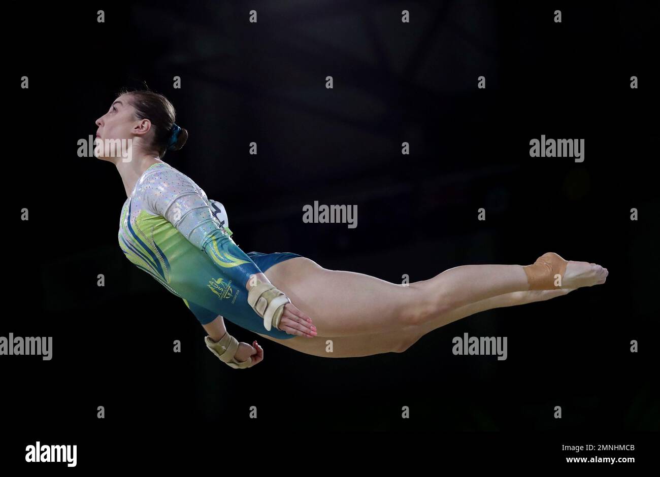 Australia's Alexandra Eade competes in the women's floor exercise final ...
