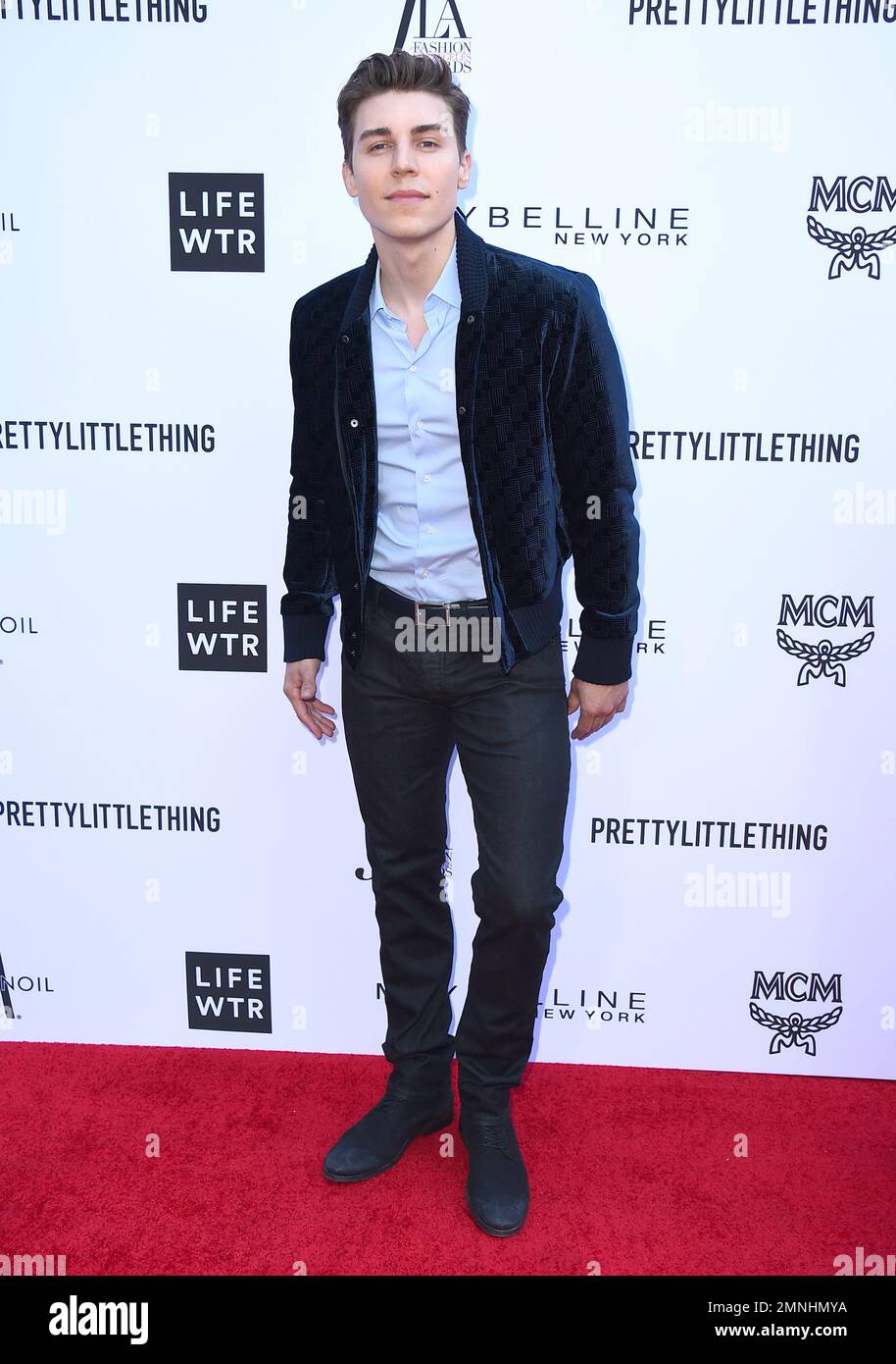 Nolan Gerard Funk arrives at the Daily Front Row's Fashion Los Angeles ...