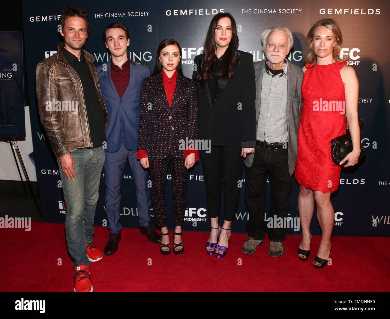 Fritz Bohm, from left, Collin Kelly-Sordelet, Bel Powley, Liv Tyler ...