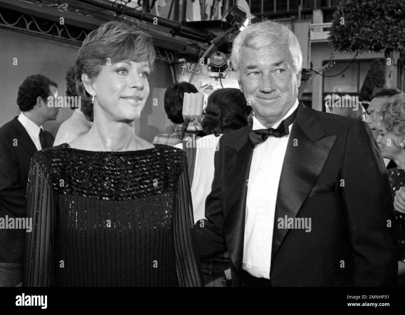 Carol Burnett and Joe Hamilton at the premiere of Annie at Mann's ...