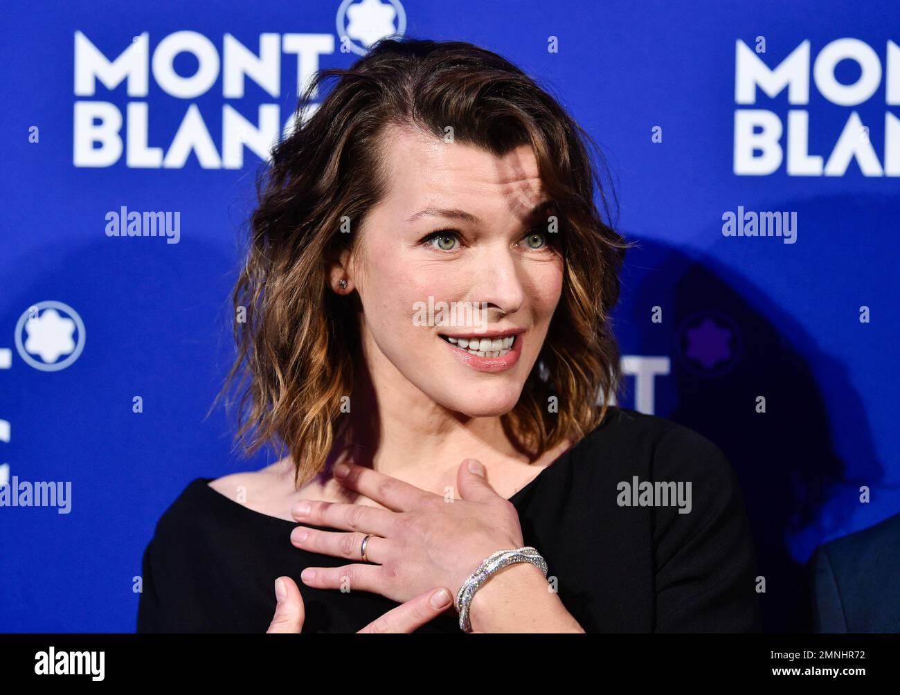 Actress Milla Jovovich attends Montblanc's celebration of the 75th ...