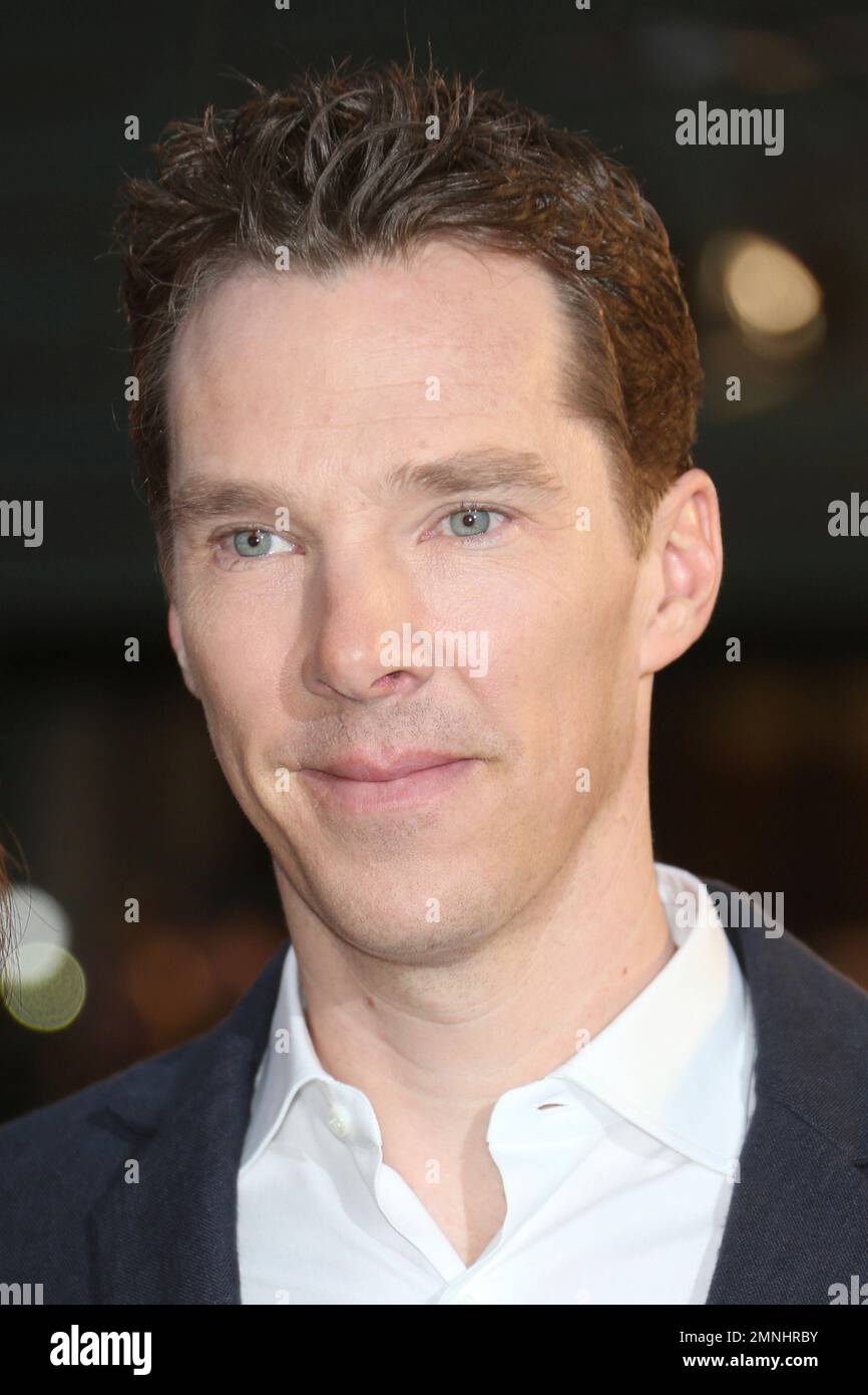 Actor Benedict Cumberbatch poses for photographers upon arrival at the ...
