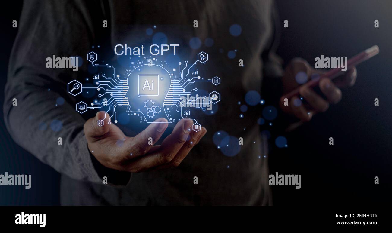 ChatGPT, using and chatting artificial intelligence chatbot. Digital ... ChatGPT, using and chatting artificial intelligence chatbot. Digital ...