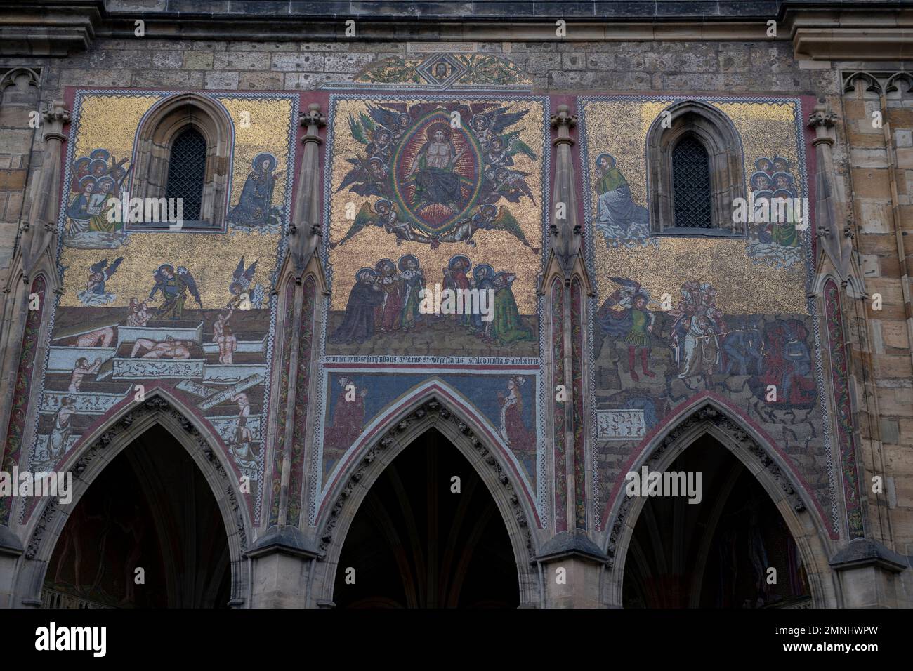 Mosaic (triptych that depicts the second coming of Jesus Christ ...