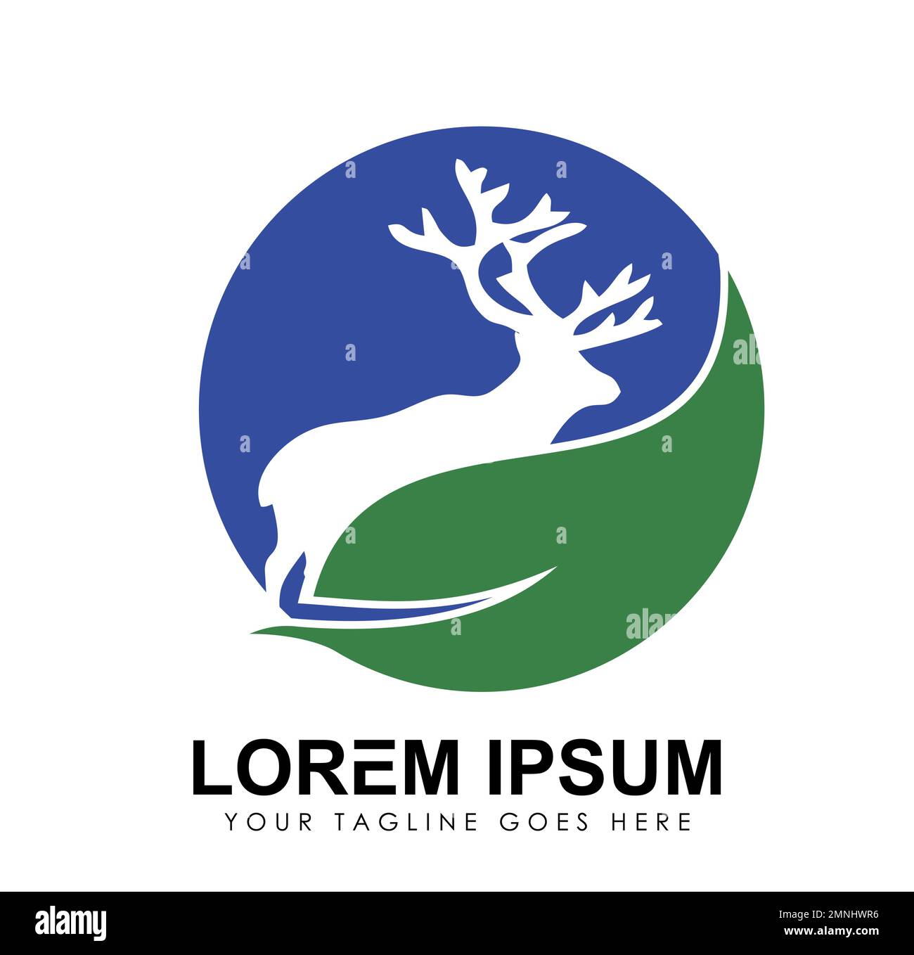 White deer symbol hi-res stock photography and images - Alamy