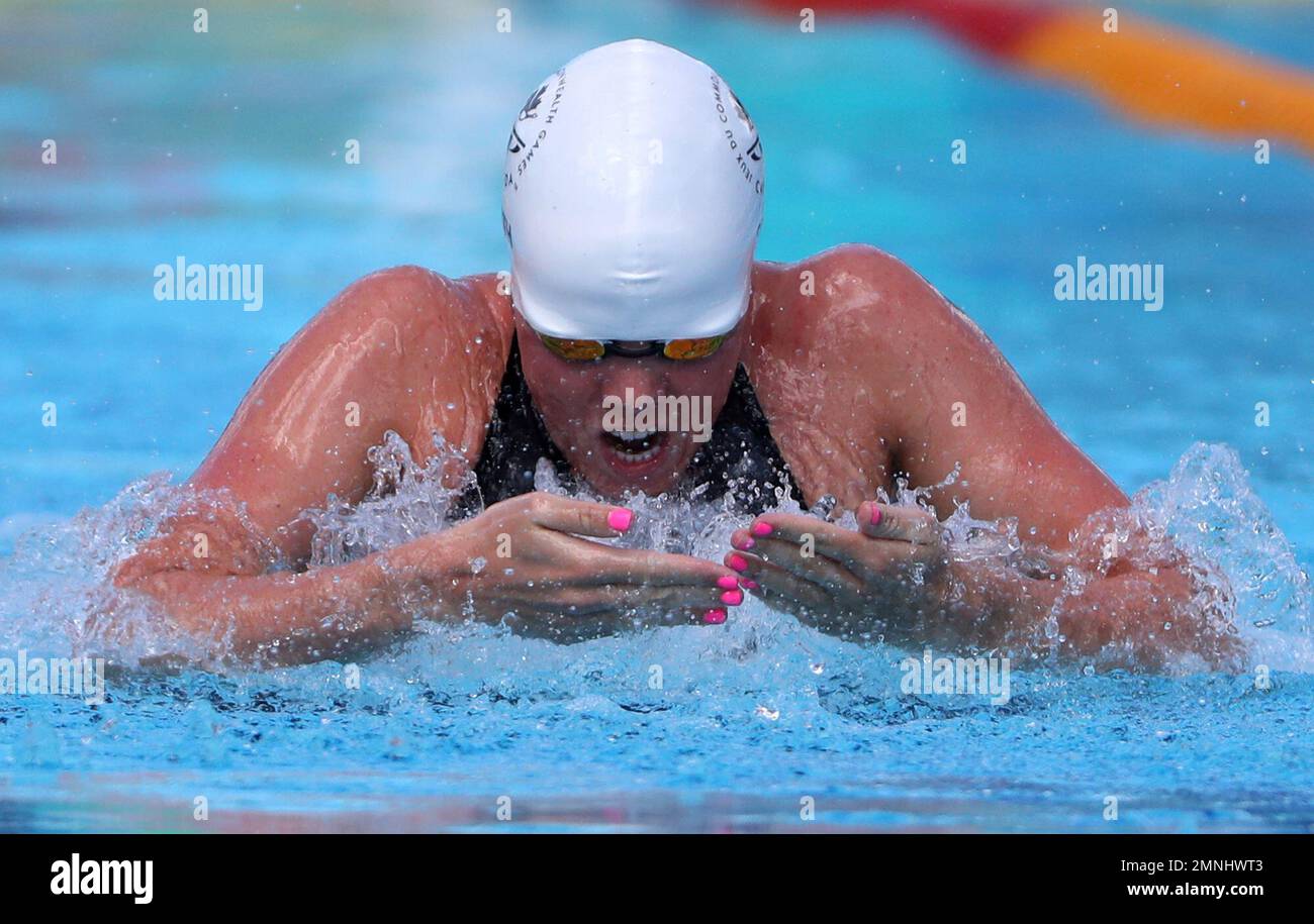 Canada's Kierra Smith competes in her women's 100m breaststroke heat at ...