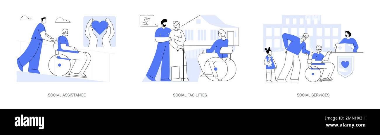 Social work abstract concept vector illustrations Stock Vector Image ...