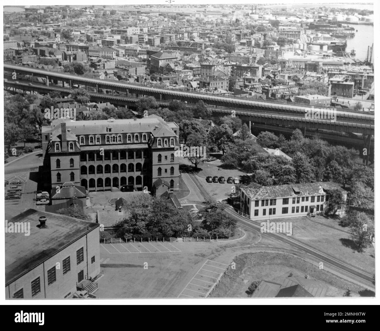 Naval Hospital Chelsea, Massachusetts. Left: Hospital Corps Quarters ...