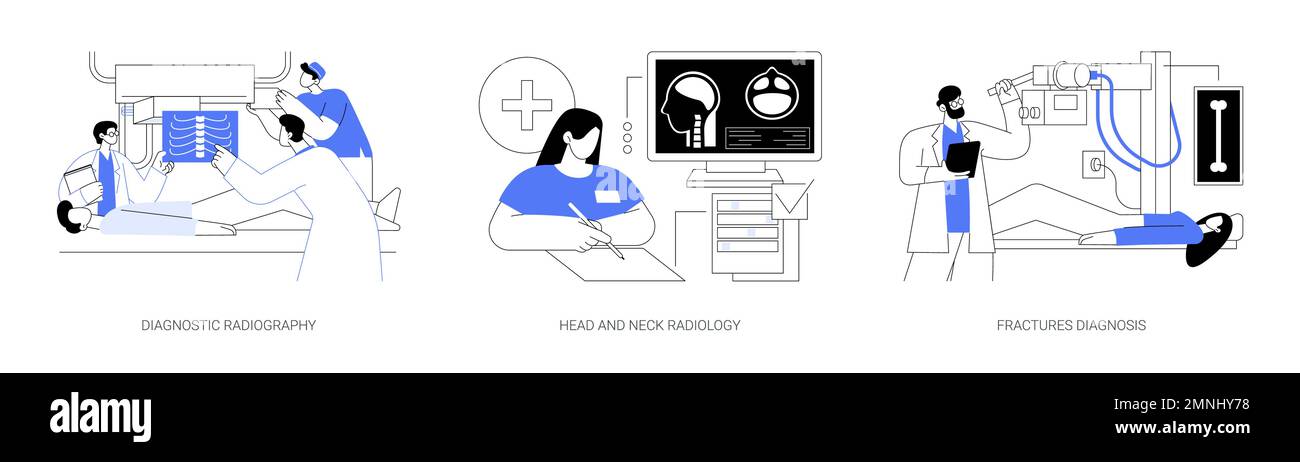 Xray medical examination abstract concept vector illustrations Stock ...