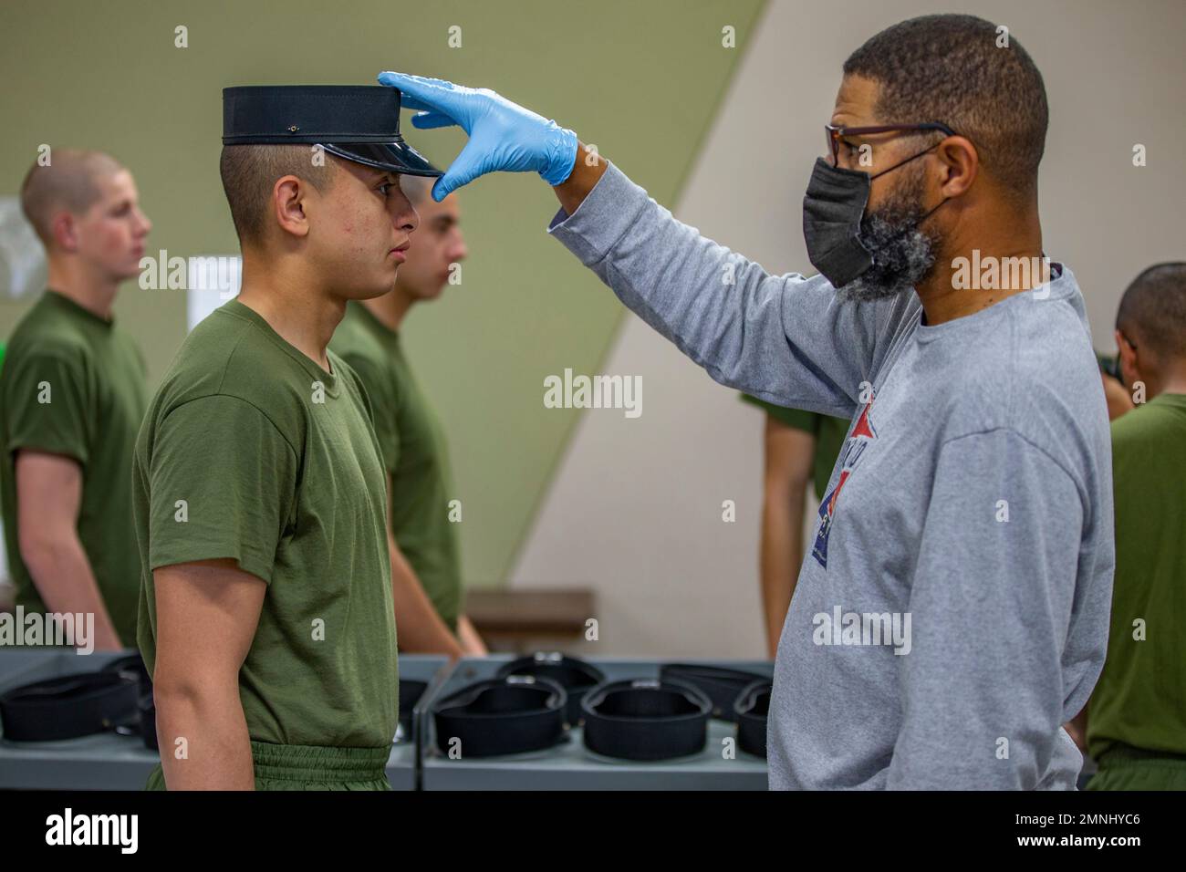 San Diego, California, USA. 18th Jan, 2023. A U.S. Marine Corps recruit ...