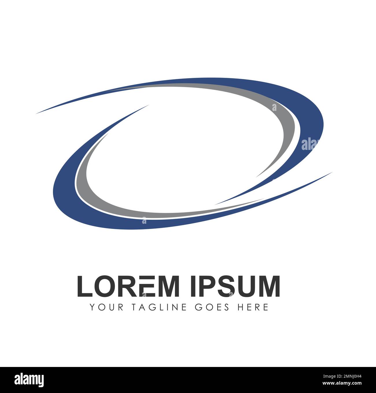 Wave Swoosh Logo Template Vector icon Sign illustration in white ...