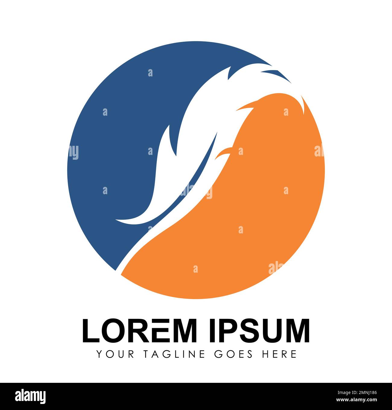 Feather Logo Template Vector Icon Sign illustration in white background ...