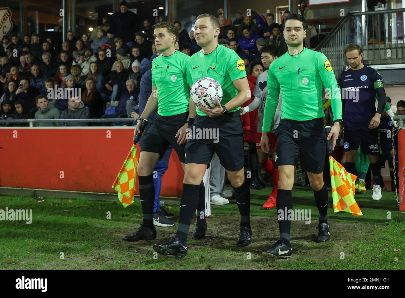UTRECHT, NETHERLANDS - JANUARY 30: Assistant Referee Mark Pelgrom ...