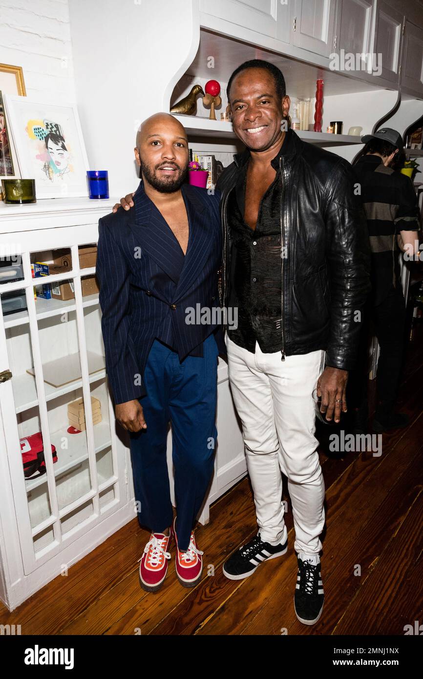 Lorenzo Hill-White, left, and Frederick Anderson attends the Spring ...