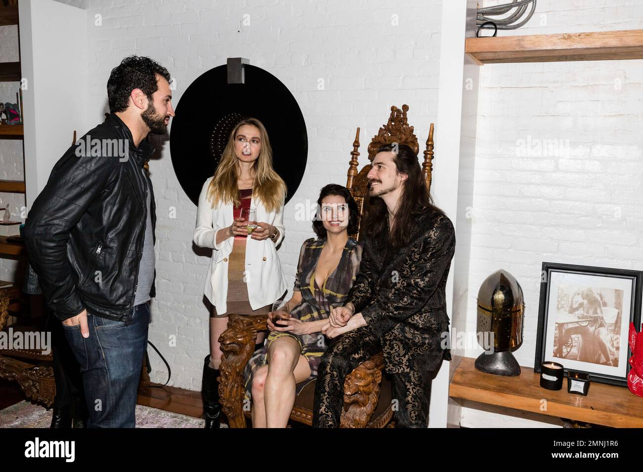 Jade Kedrick, second from left, and Janel Koloski attend the Spring ...