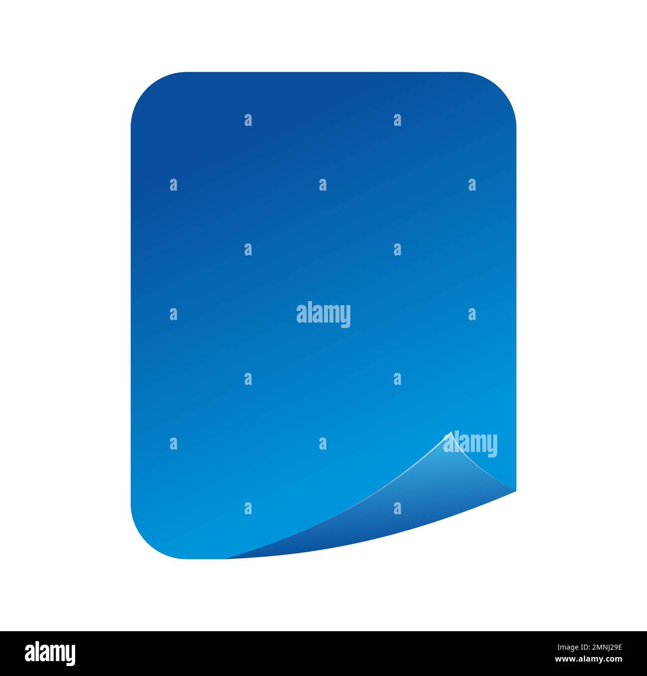 Blue Flip Paper Logo vector icon Sign illustration in white background ...