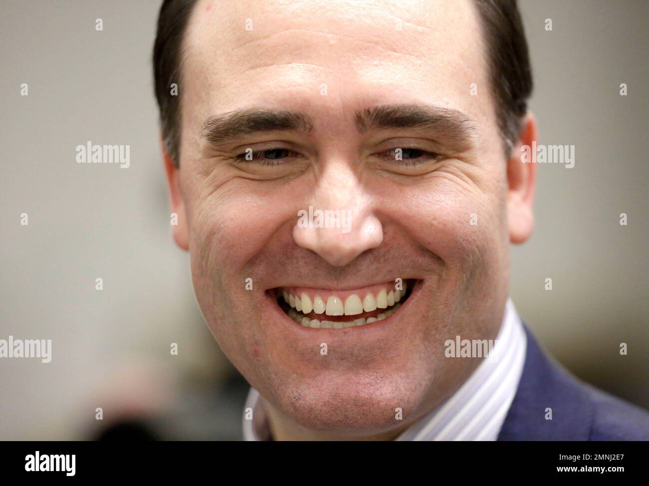 Haven Allen CEO, and co-founder of mHUB smiles as he gives a tour of ...