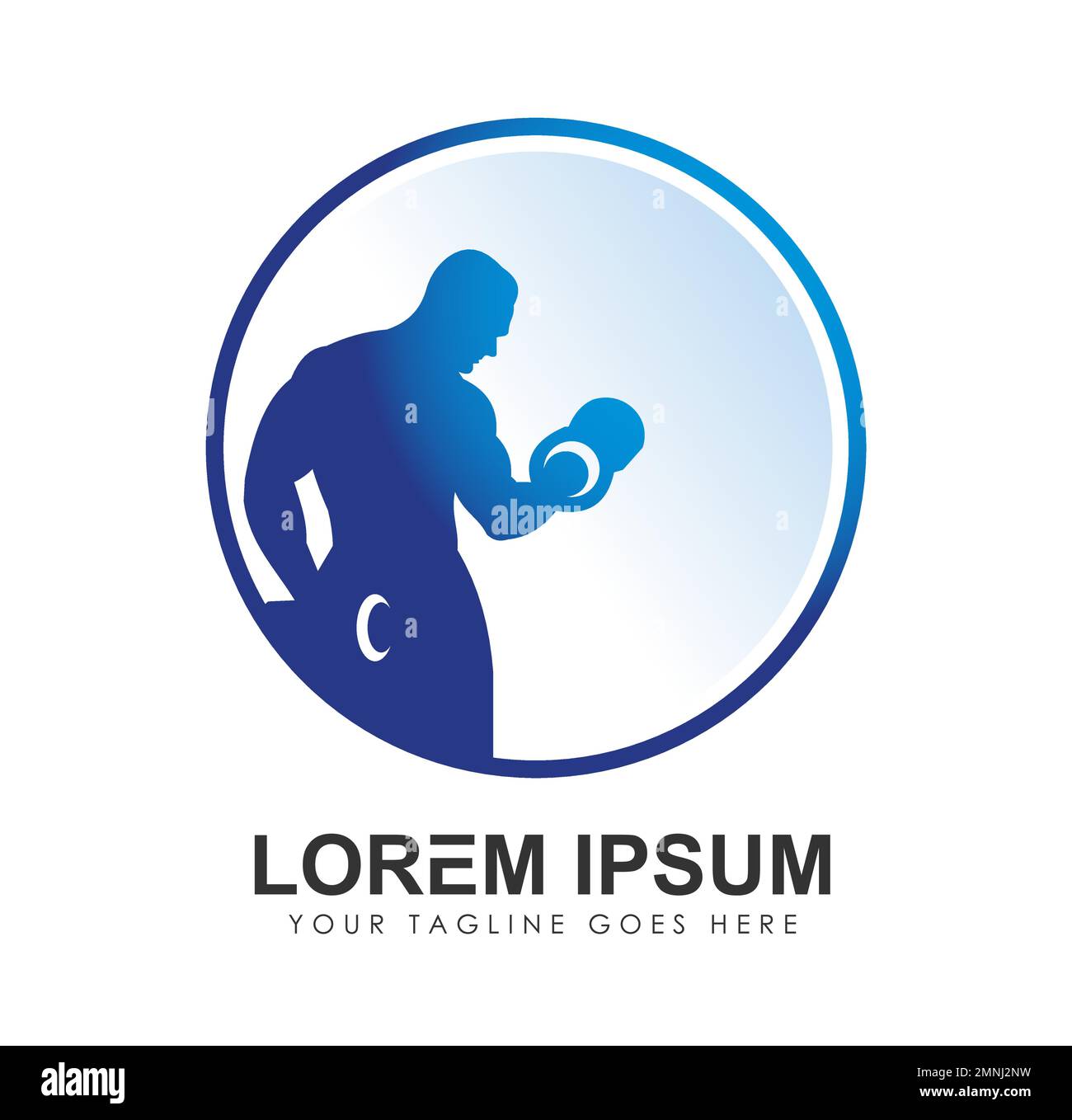 Sport Fitness Circle Logo Template Vector Icon Sign illustration in ...