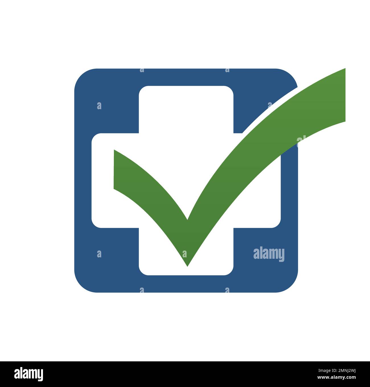 Health Cross with Check Mark Logo Vector Icon Sign illustration in ...