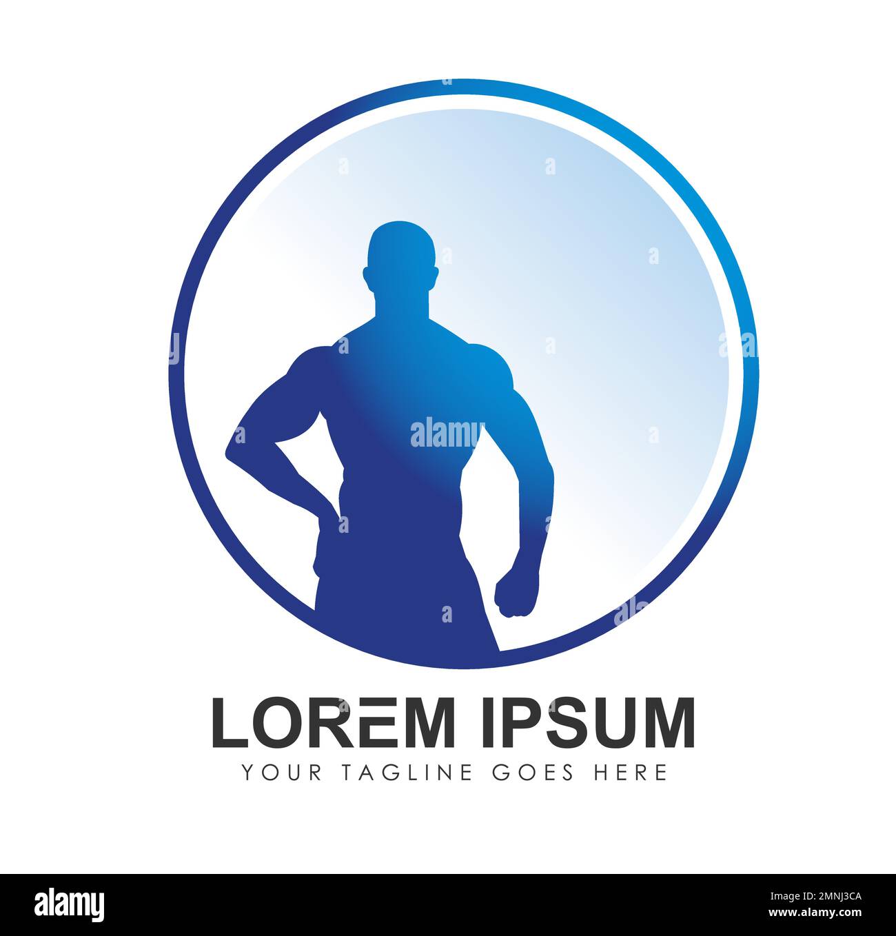 Sport Fitness Circle Logo Template Vector Icon Sign illustration in ...