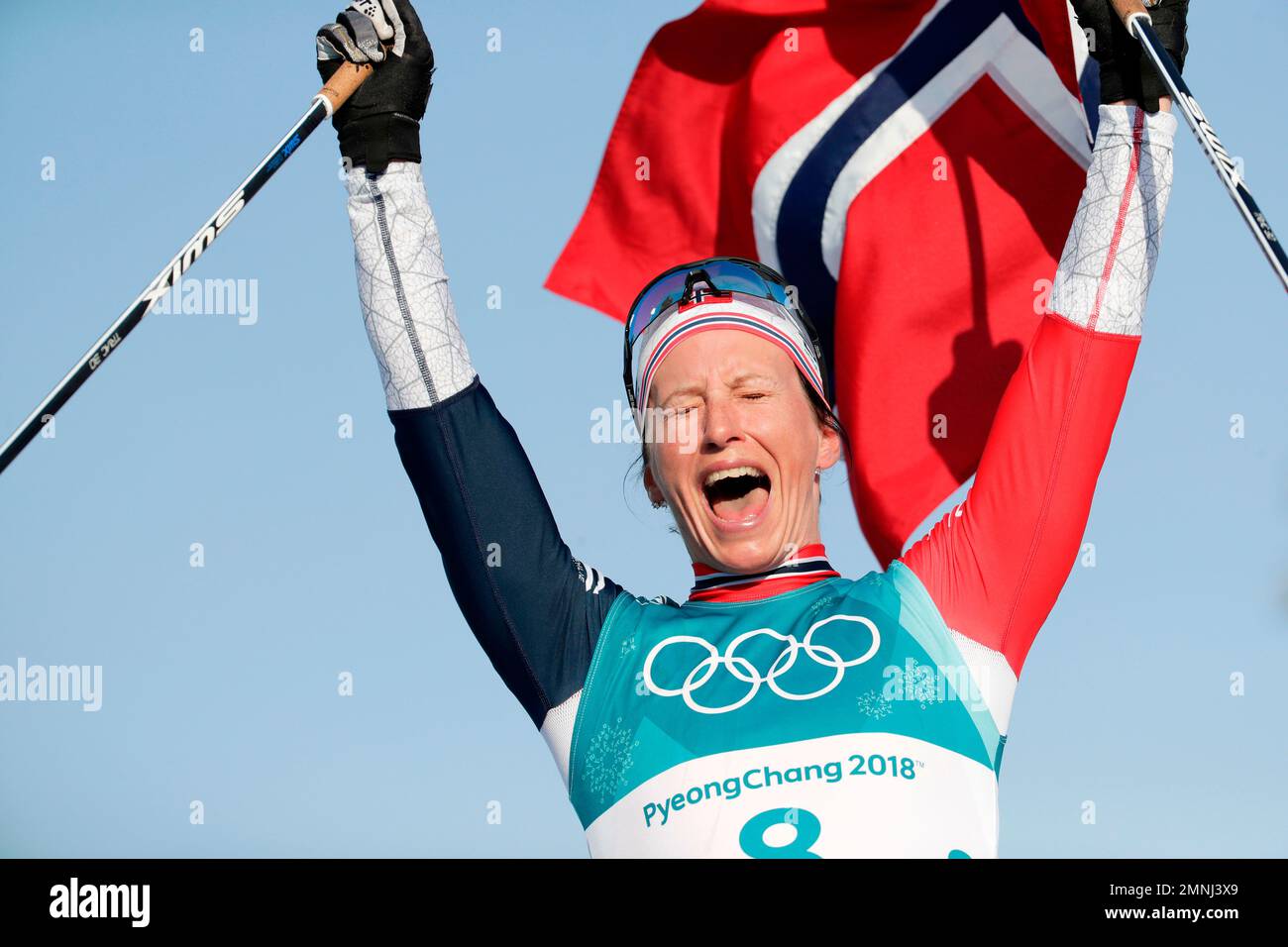 FILE - In this Feb. 25, 2018, file photo, Marit Bjoergen, of Norway ...