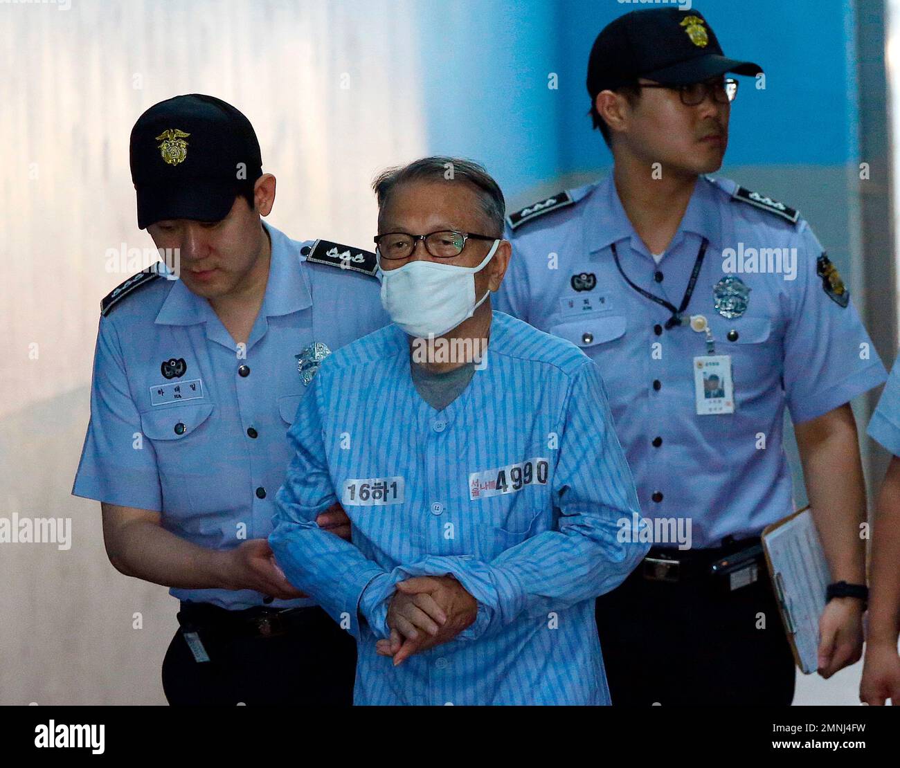 FILE - In this July 27, 2017, file photo, former presidential chief of staff Kim Ki-choon ...