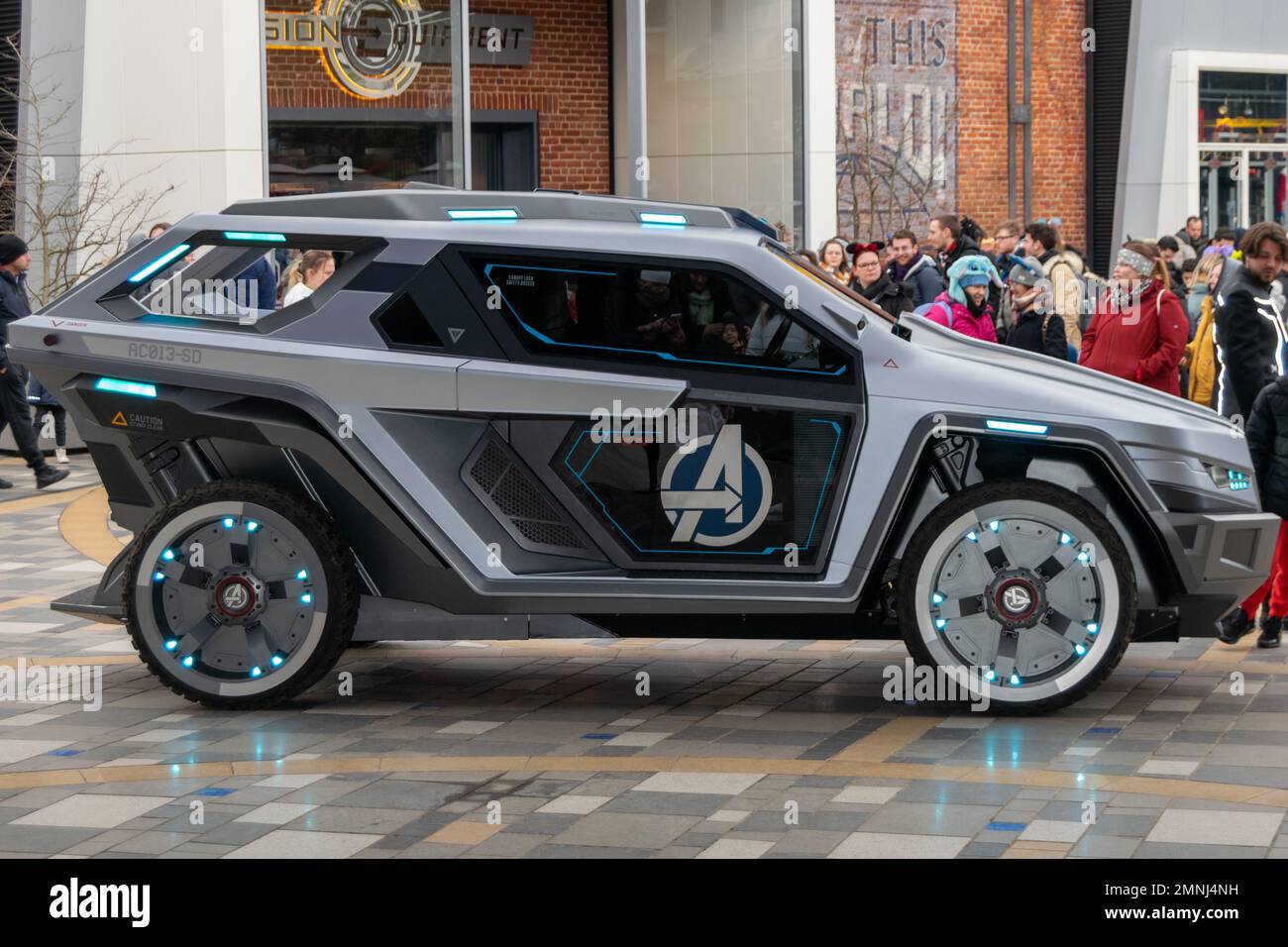 Avengers vehicle at Disneyland Paris Walt Disney studios Stock Photo ...