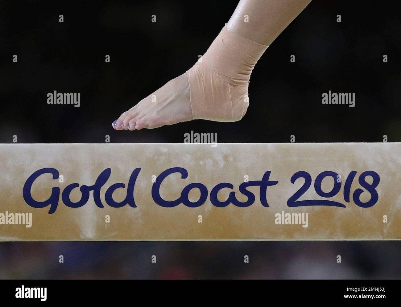 South Africa's Claudia Cummins competes on the balance beam during the ...