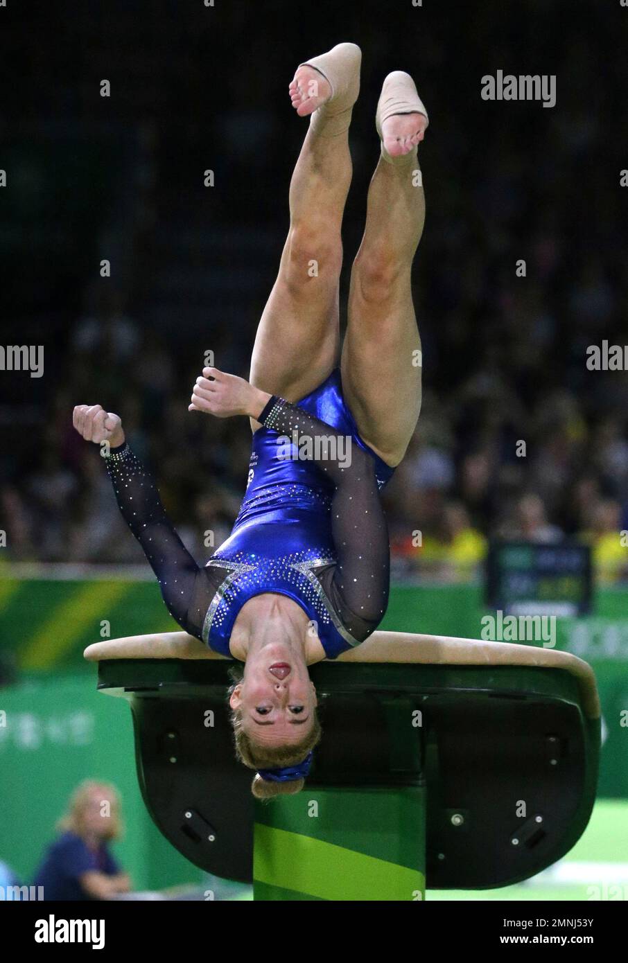 Scotland's Cara Kennedy competes on the vault during the women's team ...